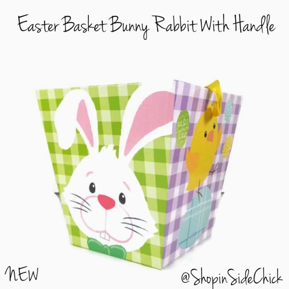 Unbranded | Holiday | Easter Basket Bunny Rabbit Cardboard | Poshmark